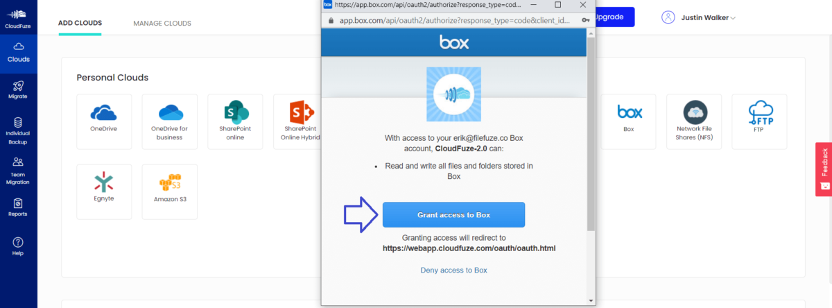 How to Transfer Data Between Two Box Accounts