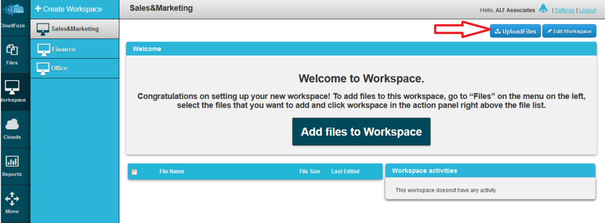 CloudFuze Workspace Feature