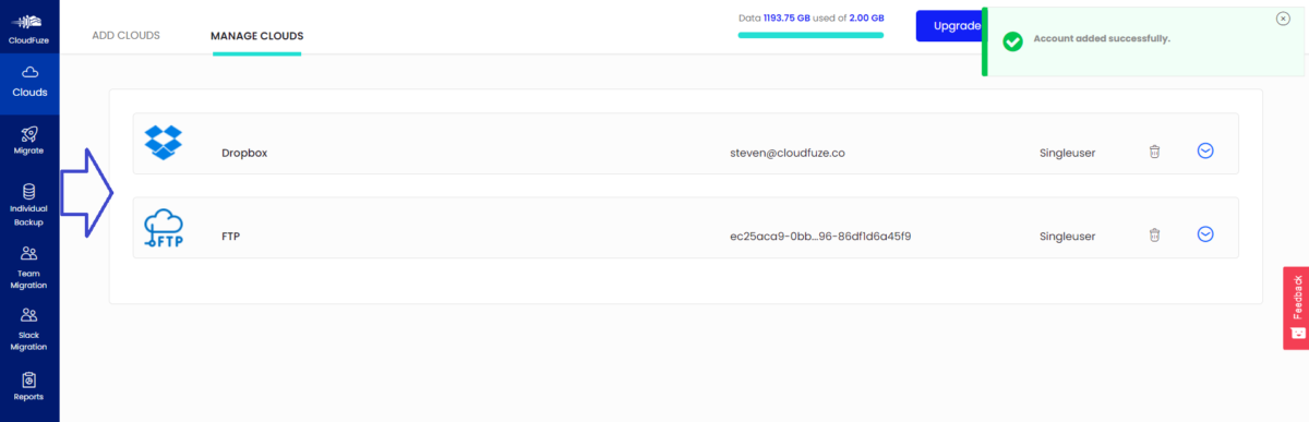 How to Transfer Files from FTP to Dropbox - CloudFuze