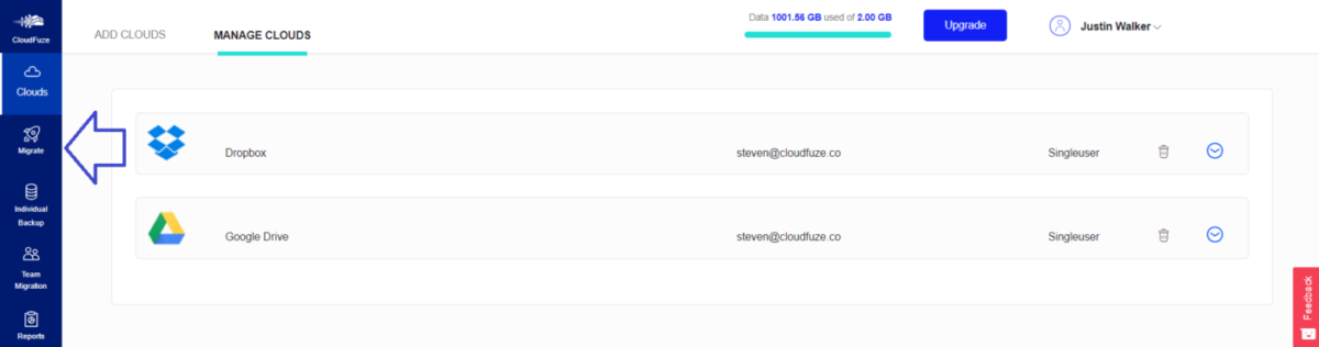 How to Move files between cloud storage services? - CloudFuze