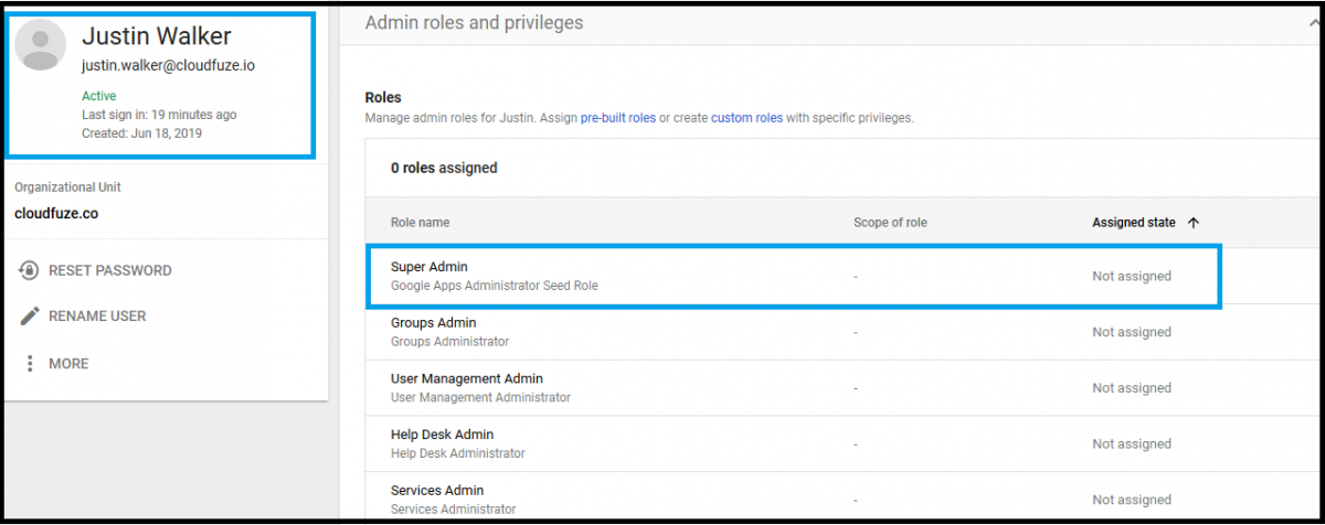 How to Disable G Suite Super Admin Privileges for a User