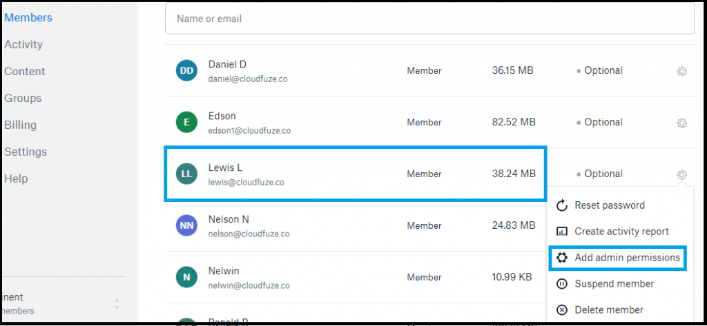 How to Add a New Admin to Dropbox Business Account