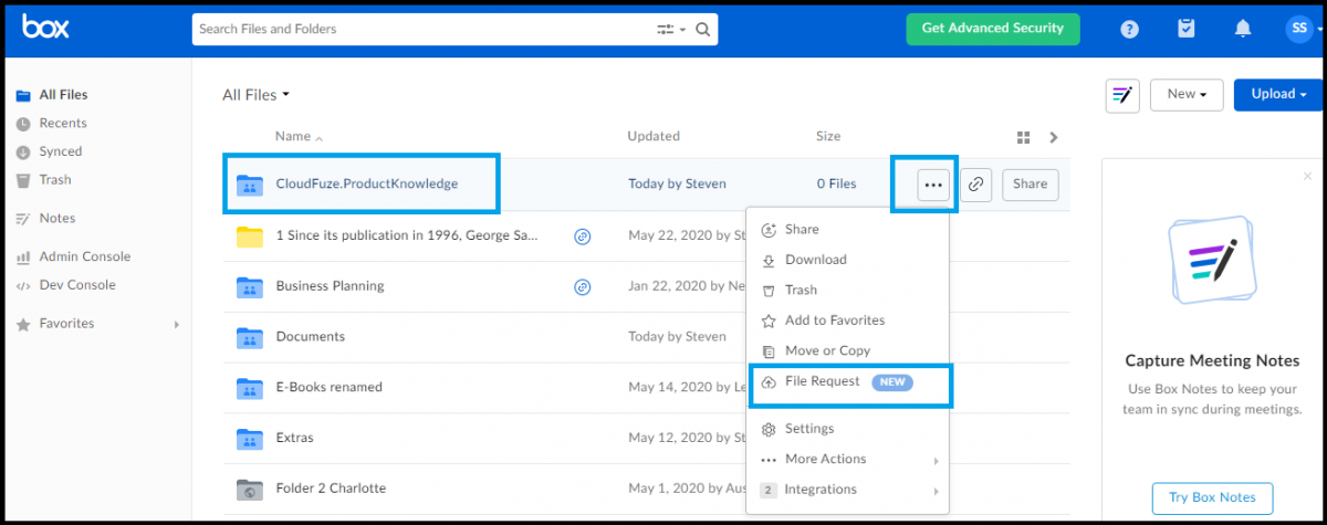 How to Use the New Box File Request Feature