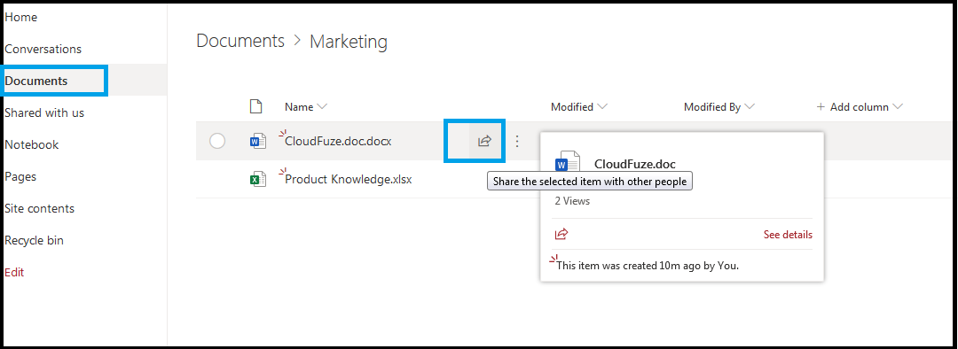 How to Revoke Sharing Permissions of a SharePoint File