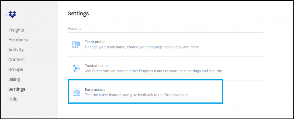 How to Enroll for the Early Access Program in Dropbox