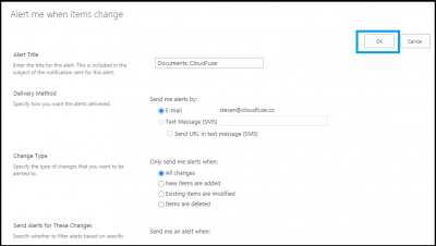 How to Get an Alert on Content Changes in SharePoint?