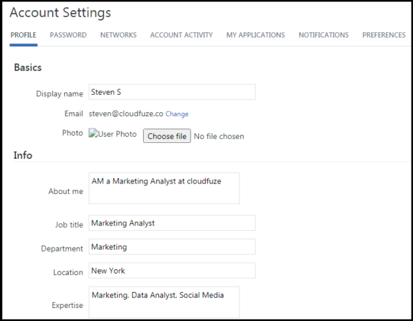 How to Build a Yammer Profile in Office 365