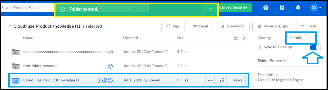 How to Mark Content for Box Sync