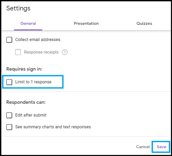 Four Google Form Settings You Should Be Aware of