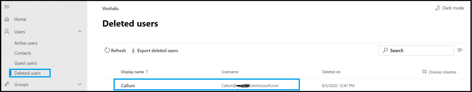 How to Restore an Office 365 User That Has Proxy Address Conflict