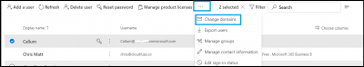 How to Change the Domain of an Office 365 User