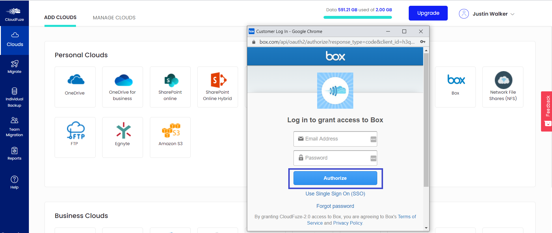 Transfer Files from Wasabi to Box - Single User Migration