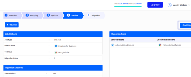 Dropbox to Google WorkSpace Business Migration Guide - CloudFuze