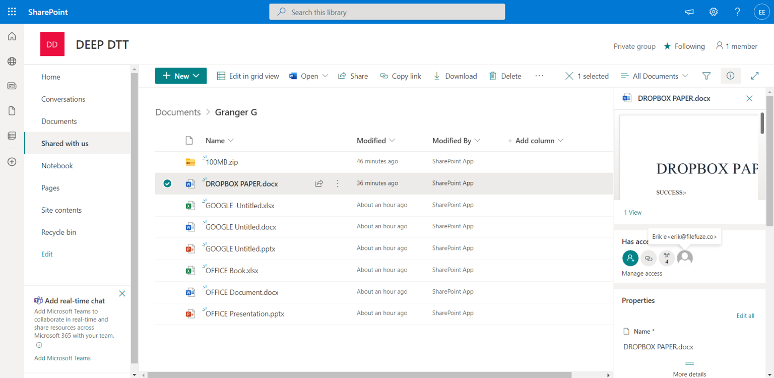 Copying Dropbox Paper Files to SharePoint Is Now Hassle-free