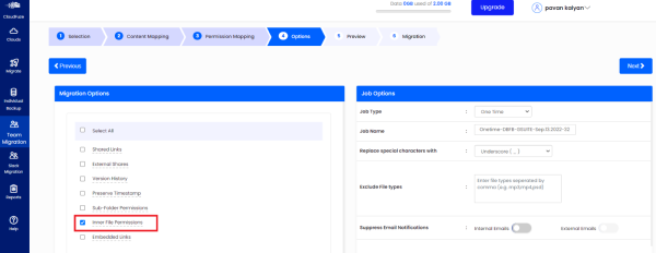 Move Inner File Permissions From Dropbox to Google Drive