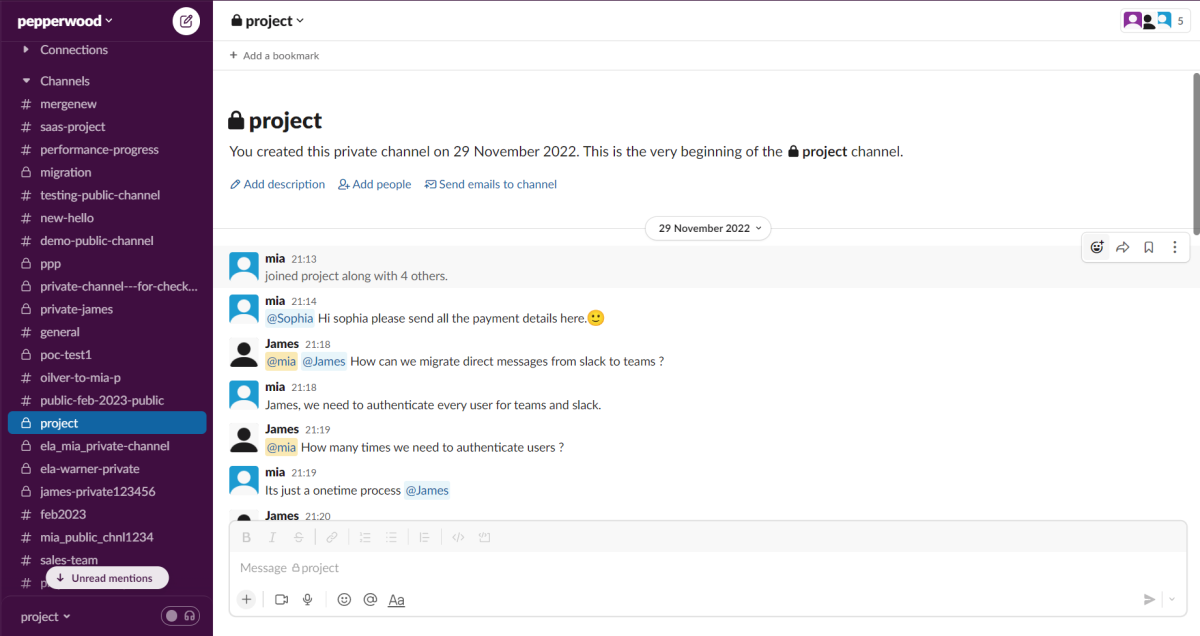 Accommodate Channels When Migrating from Slack to MS Teams