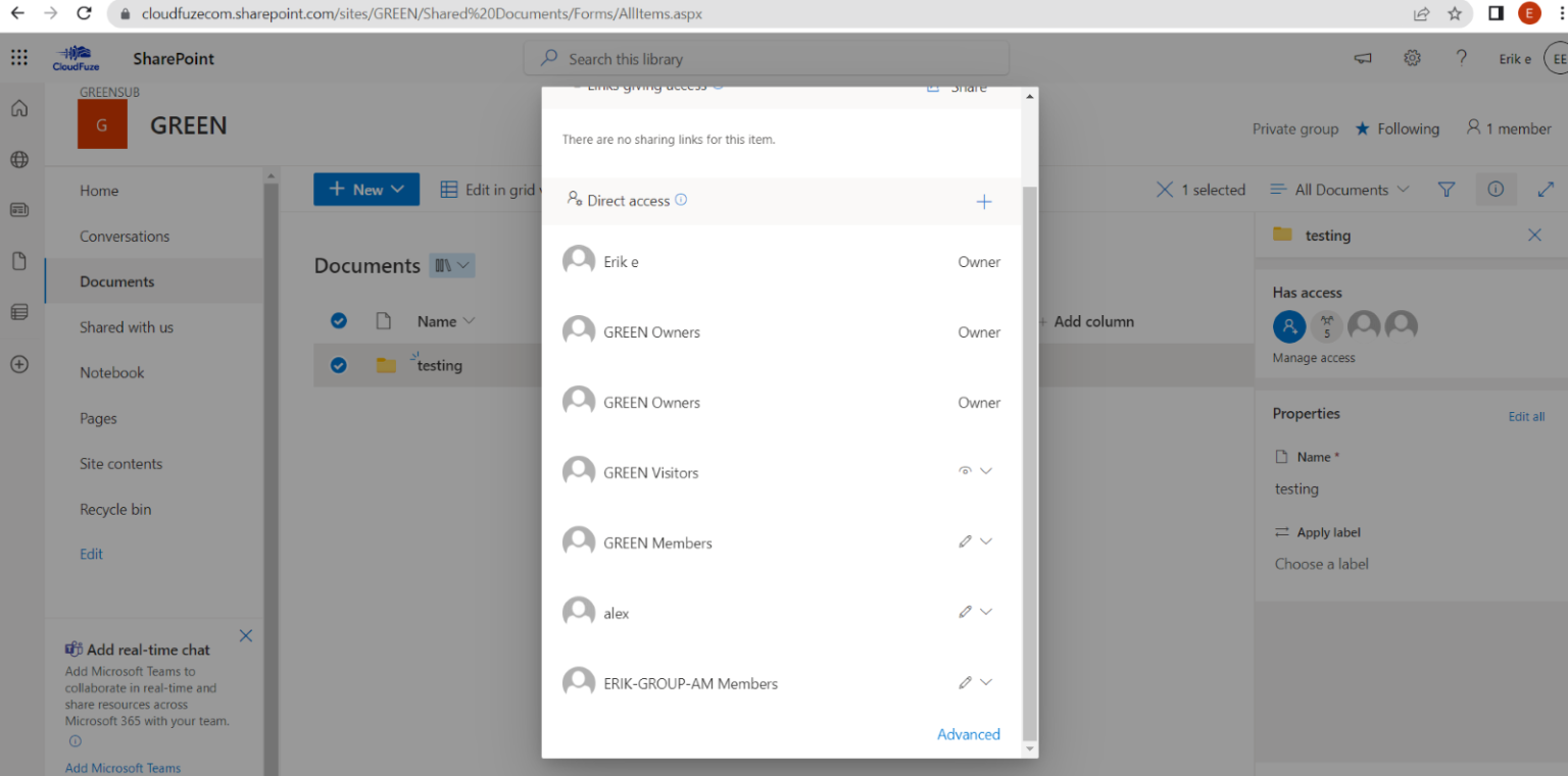 Transfer Dropbox Team Folders to Office 365 With Permissions