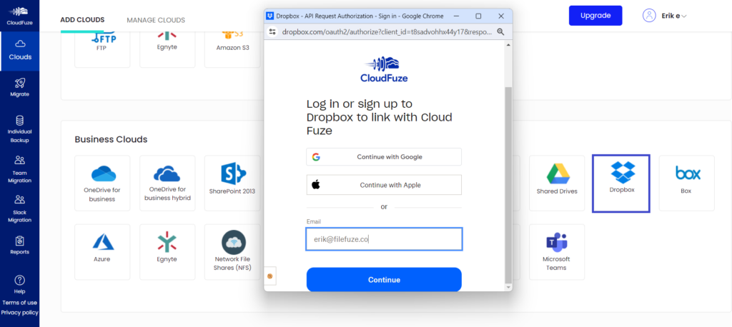 Migrate Dropbox to OneDrive with 100% SUCCESS