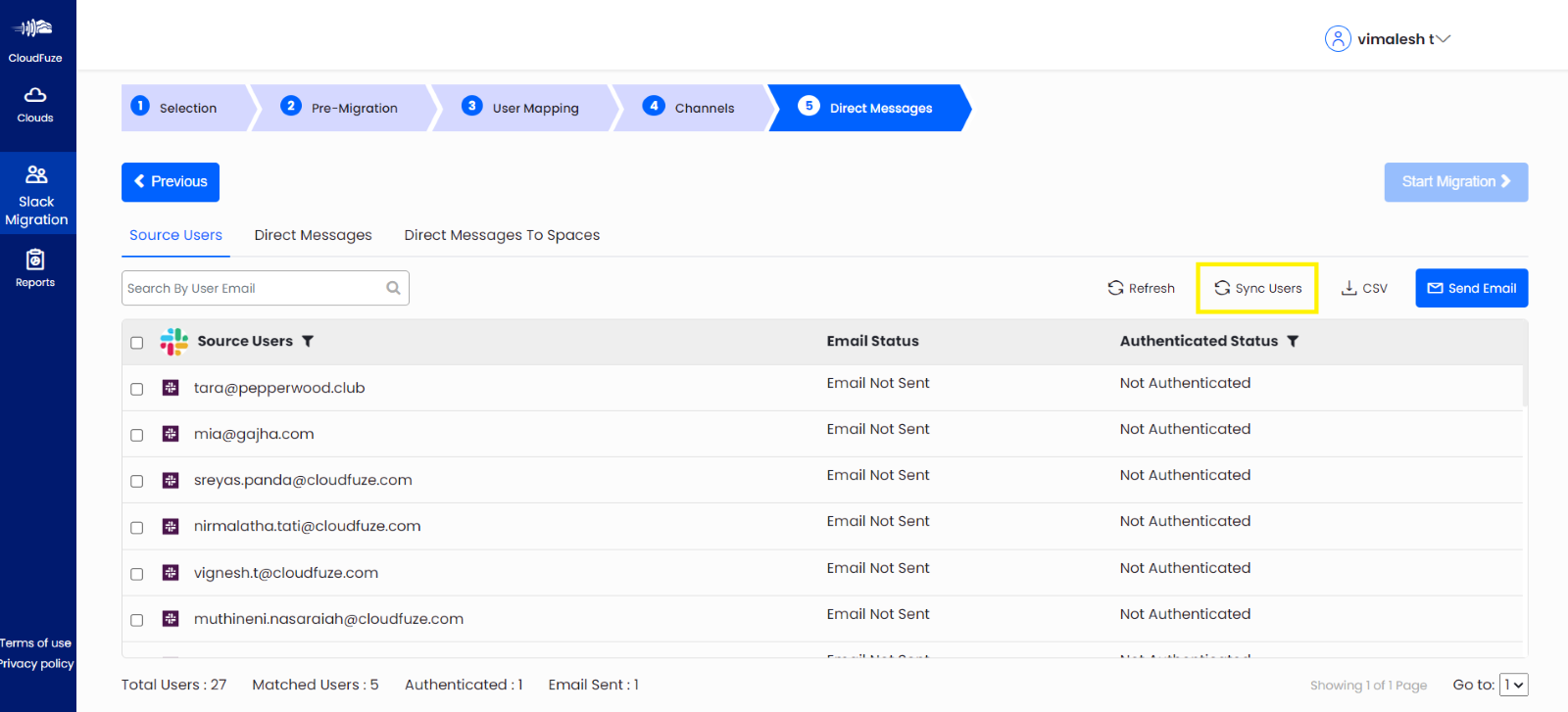 Sync New Users in Slack Migration to Microsoft Teams