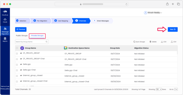Meta Workplace to Google Chat Migration with CloudFuze