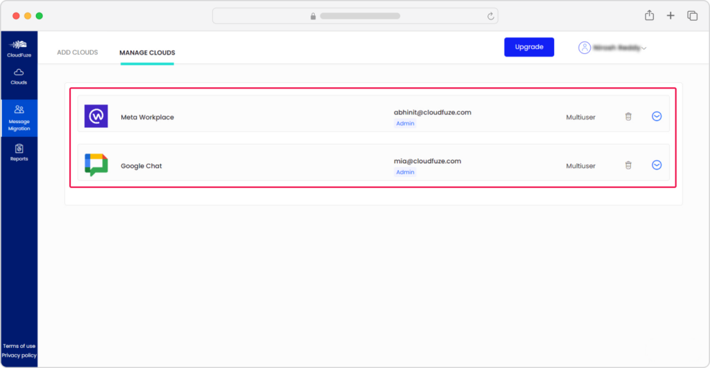 Meta Workplace to Google Chat Migration with CloudFuze