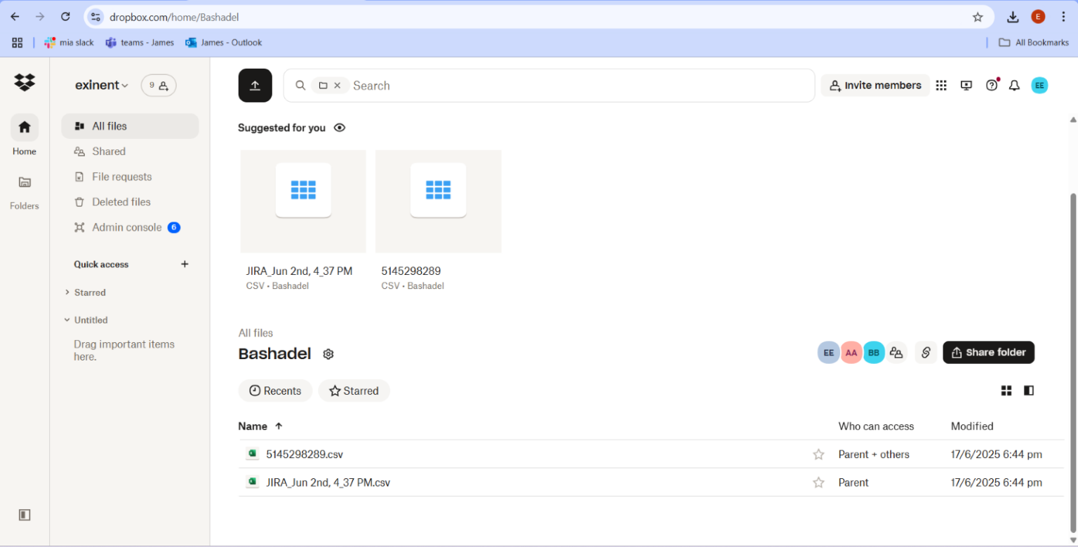 Move Files & Shared Links to SharePoint from Dropbox