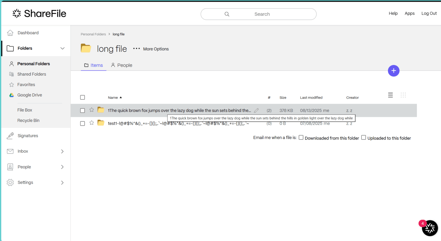 Copy ShareFile To Google Workspace with Long Folder Paths