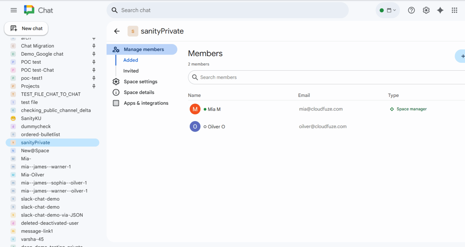 Google Chat to Microsoft Teams Migration with Channel Members