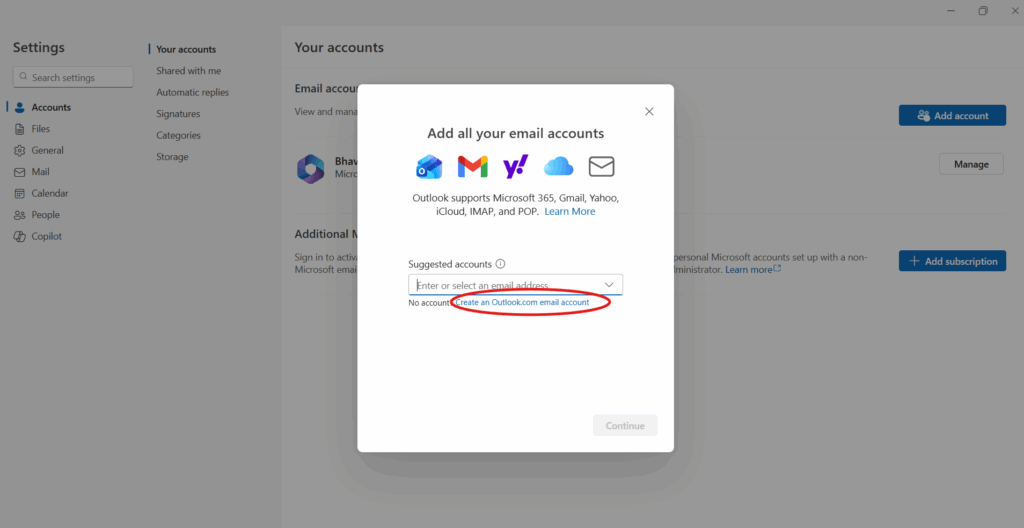 Manage and Delete Email Accounts in Microsoft Outlook