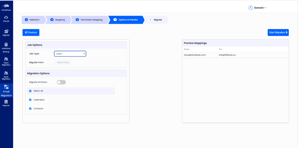 Gmail to Outlook Delta Migration for Enterprise Mailboxes